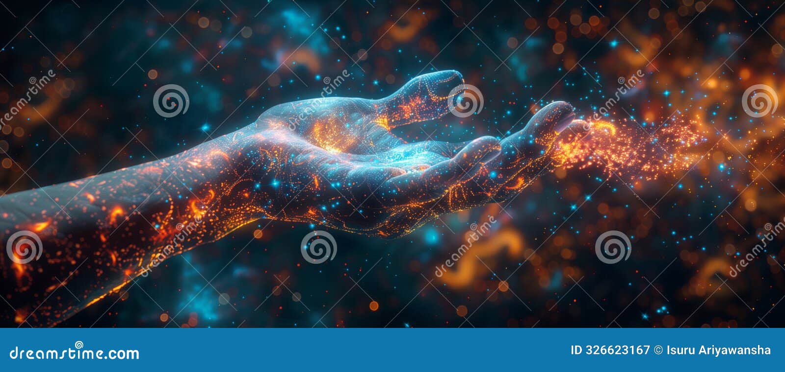 Neural Network Interaction: Human and AI Interface Stock Illustration ...