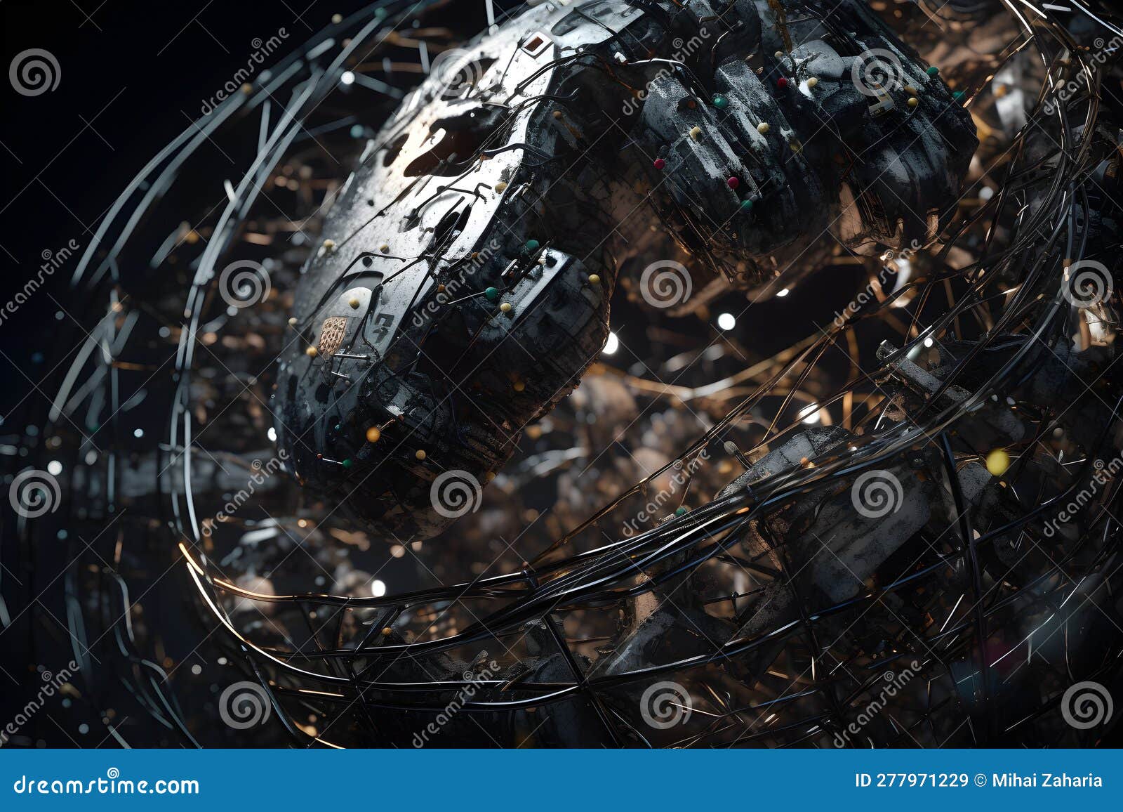 Neural Network Interconnected - Artifical Intelligence Conceptual ...