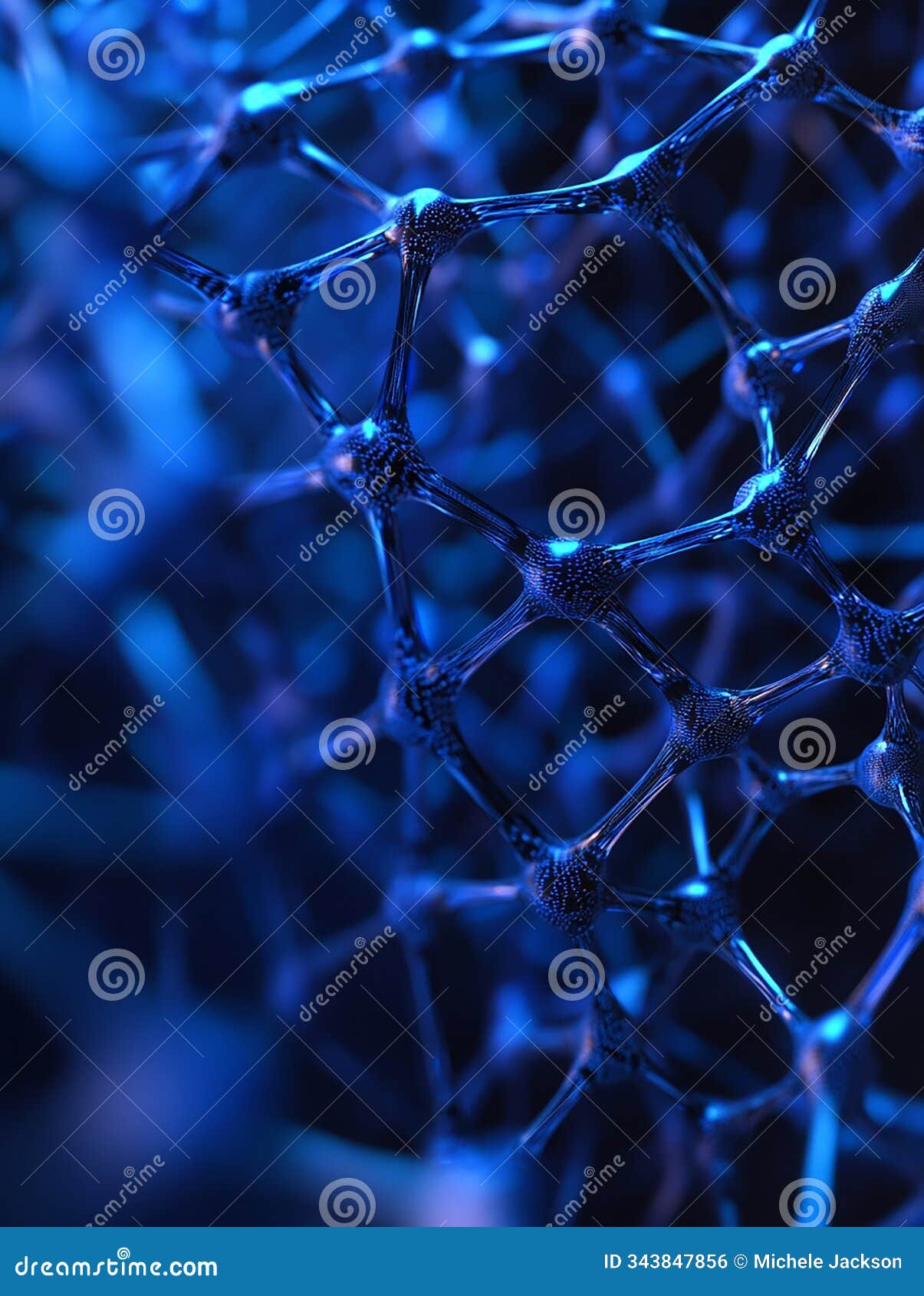 A Neural Network of Interlocking Pathway Nodes Background Stock ...