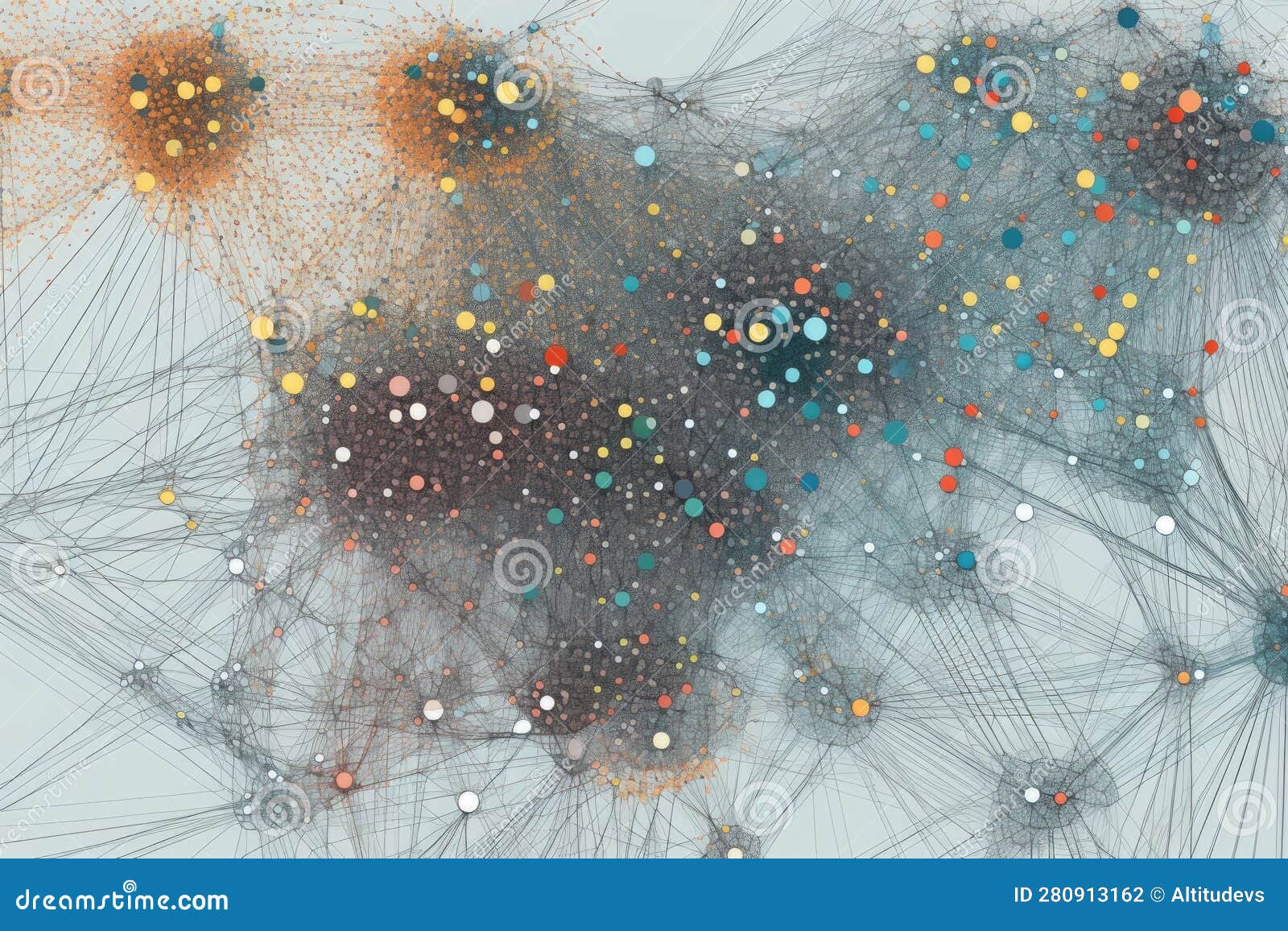 Neural Network, with Its Interconnected Nodes and Layers, Representing Different Levels of ...