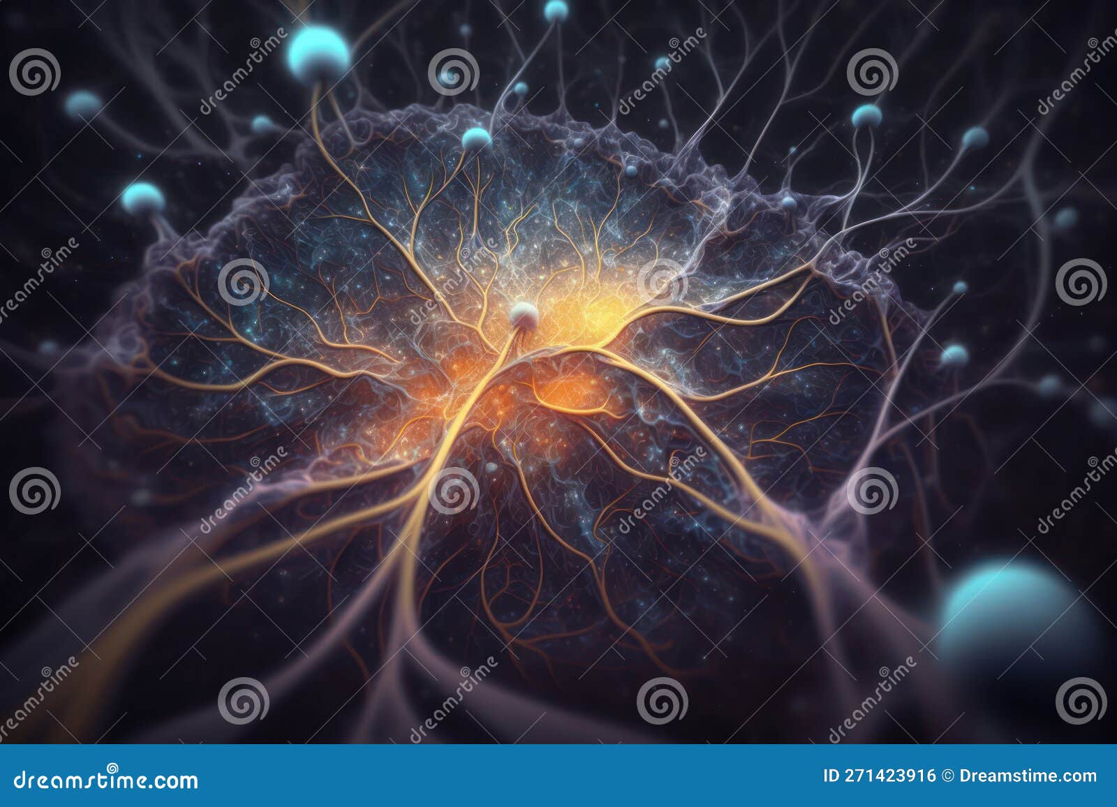 Neural Network Light Energy Design Stock Photo - Image of neural, space ...