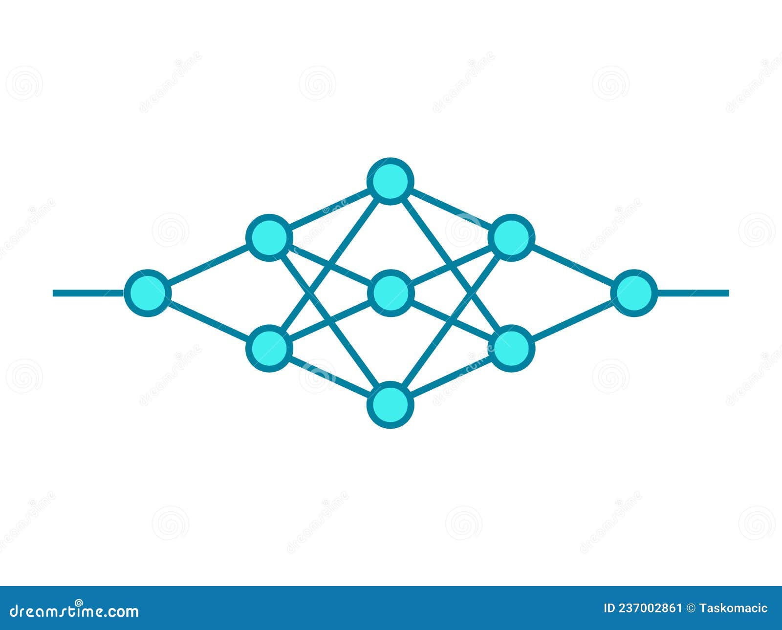 Neural Network Line Icon. Machine Learning Technology. Deep Learning ...