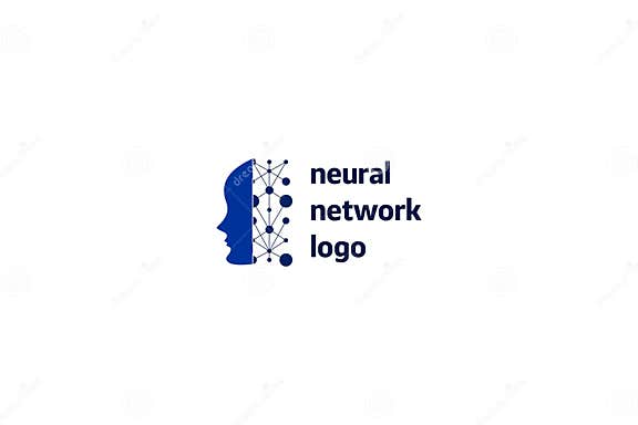 Neural network logo design stock vector. Illustration of sample - 280601296