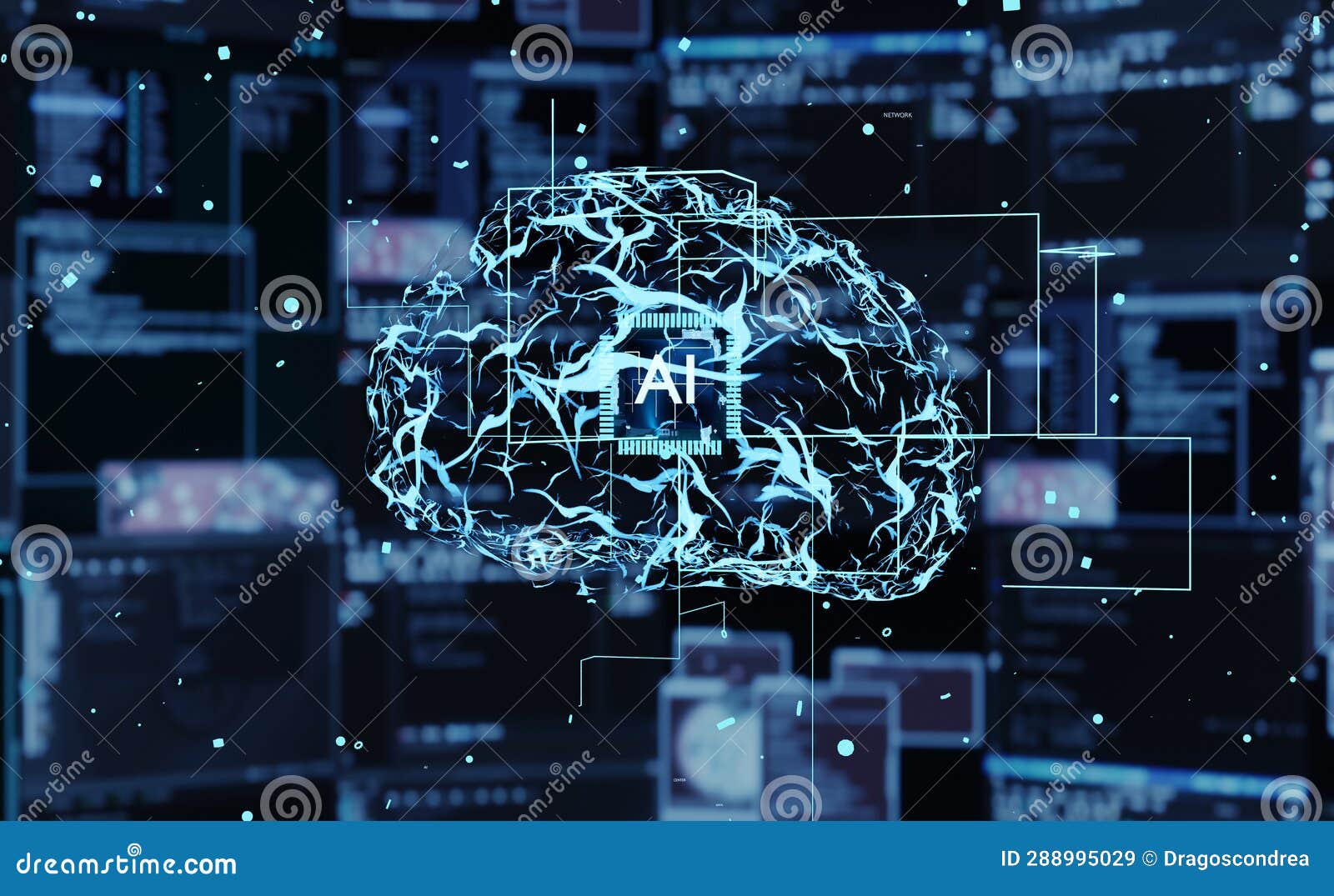 Neural Network Modeled after Human Brain Stock Illustration ... Neural Network Modeled after Human Brain Stock Illustration ...