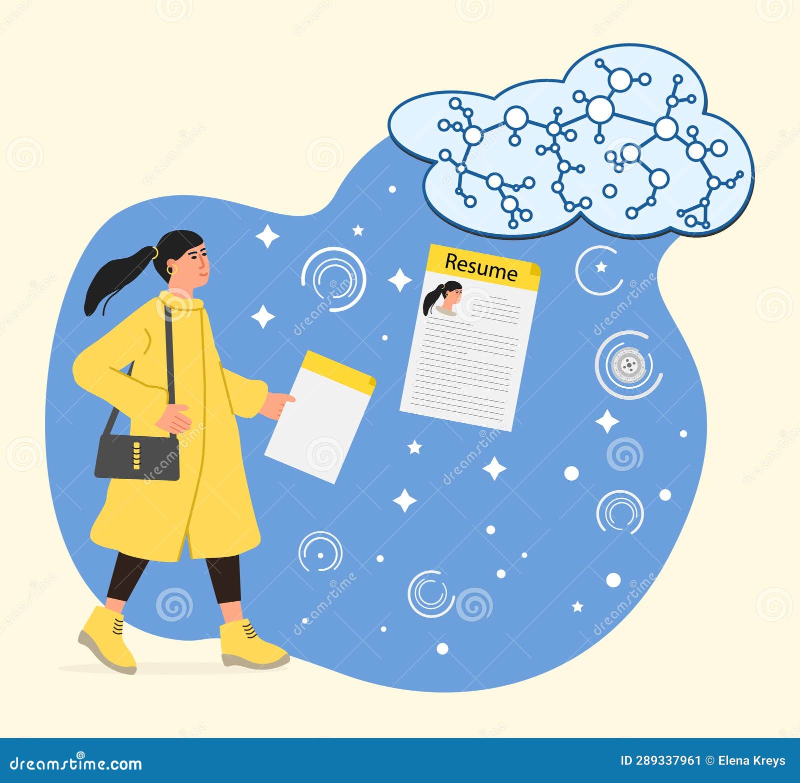 Neural Network OpenAI Bot People Resume Candidate Stock Vector ...