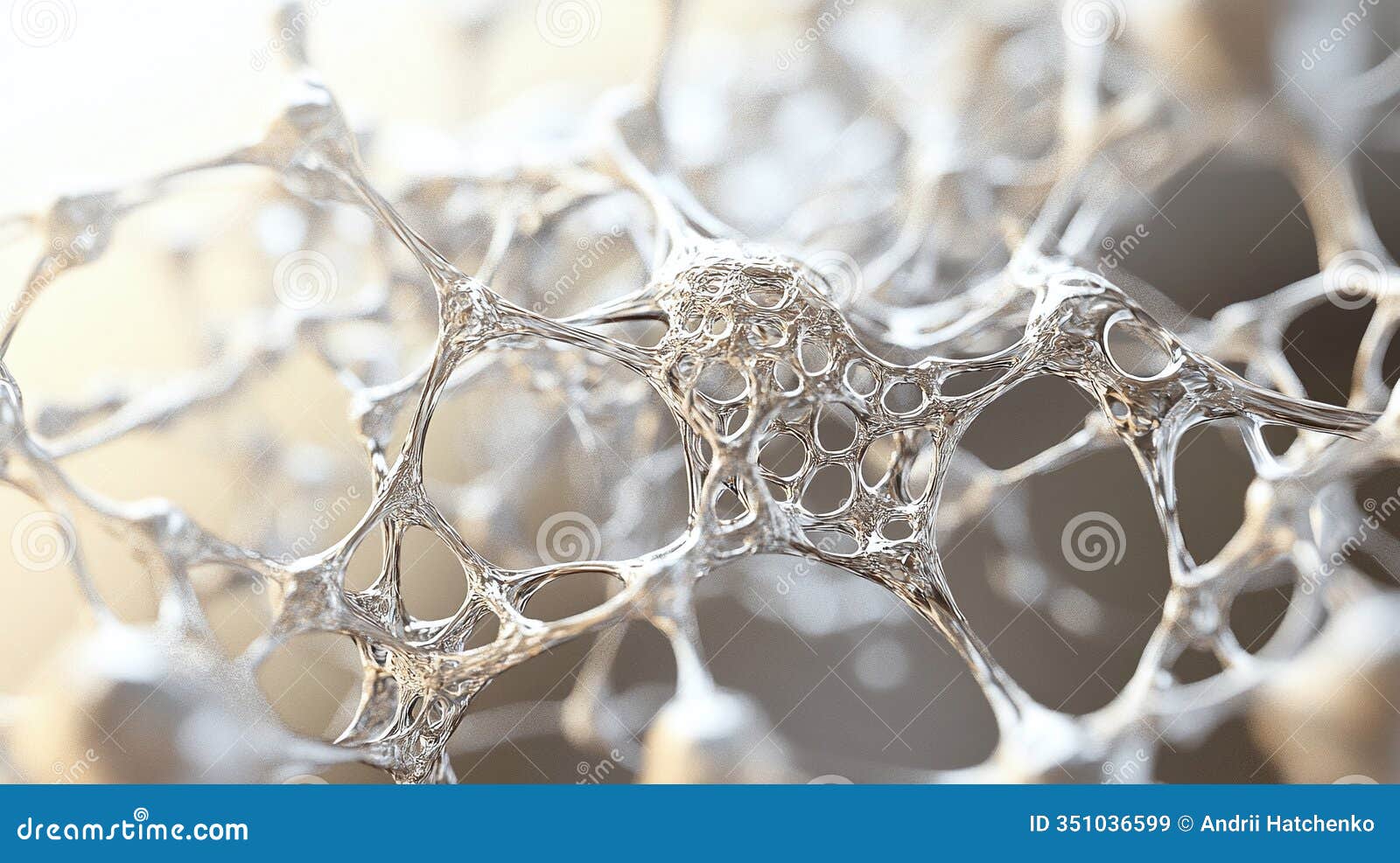 Neural Network Patterns in Brain Tissue Creating Complex Branching ...