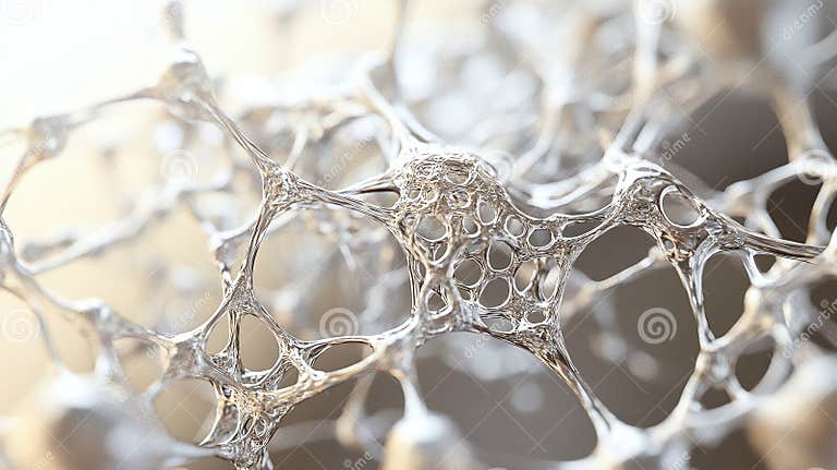 Neural Network Patterns in Brain Tissue Creating Complex Branching ...