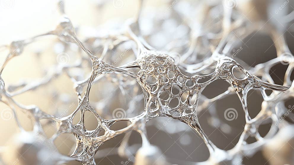 Neural Network Patterns in Brain Tissue Creating Complex Branching Structures in Silver Stock ...