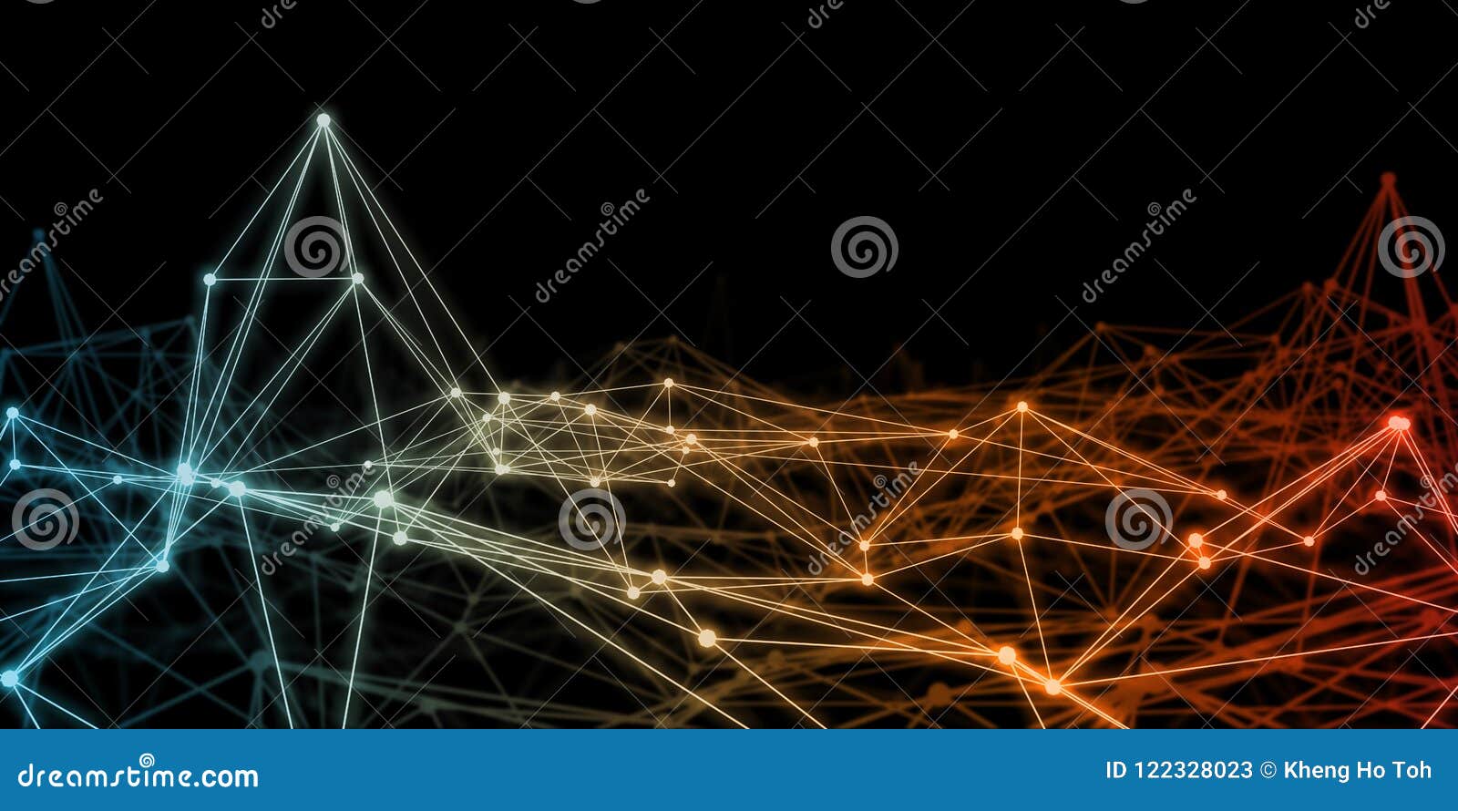 Neural Network Plexus stock illustration. Illustration of neural ...