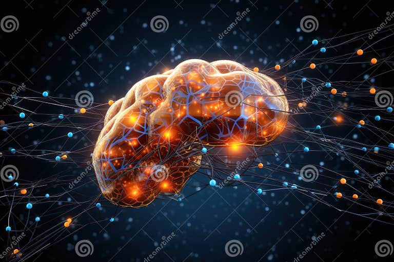 Neural Network, Resembling the Complexity of the Human Brain. a Visual ...