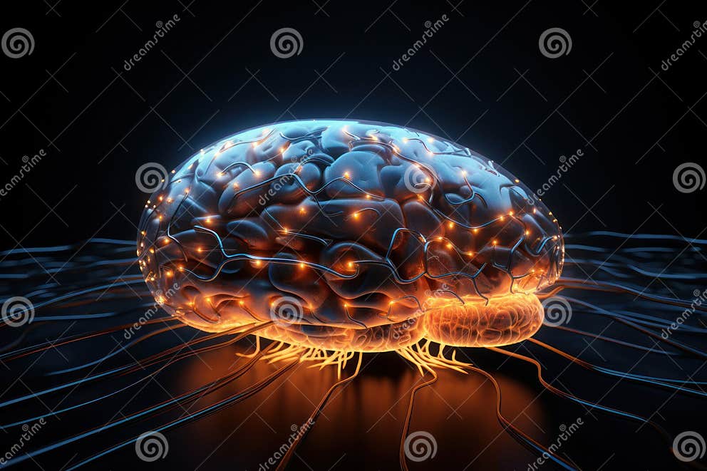 Neural Network, Resembling the Complexity of the Human Brain. a Visual ...