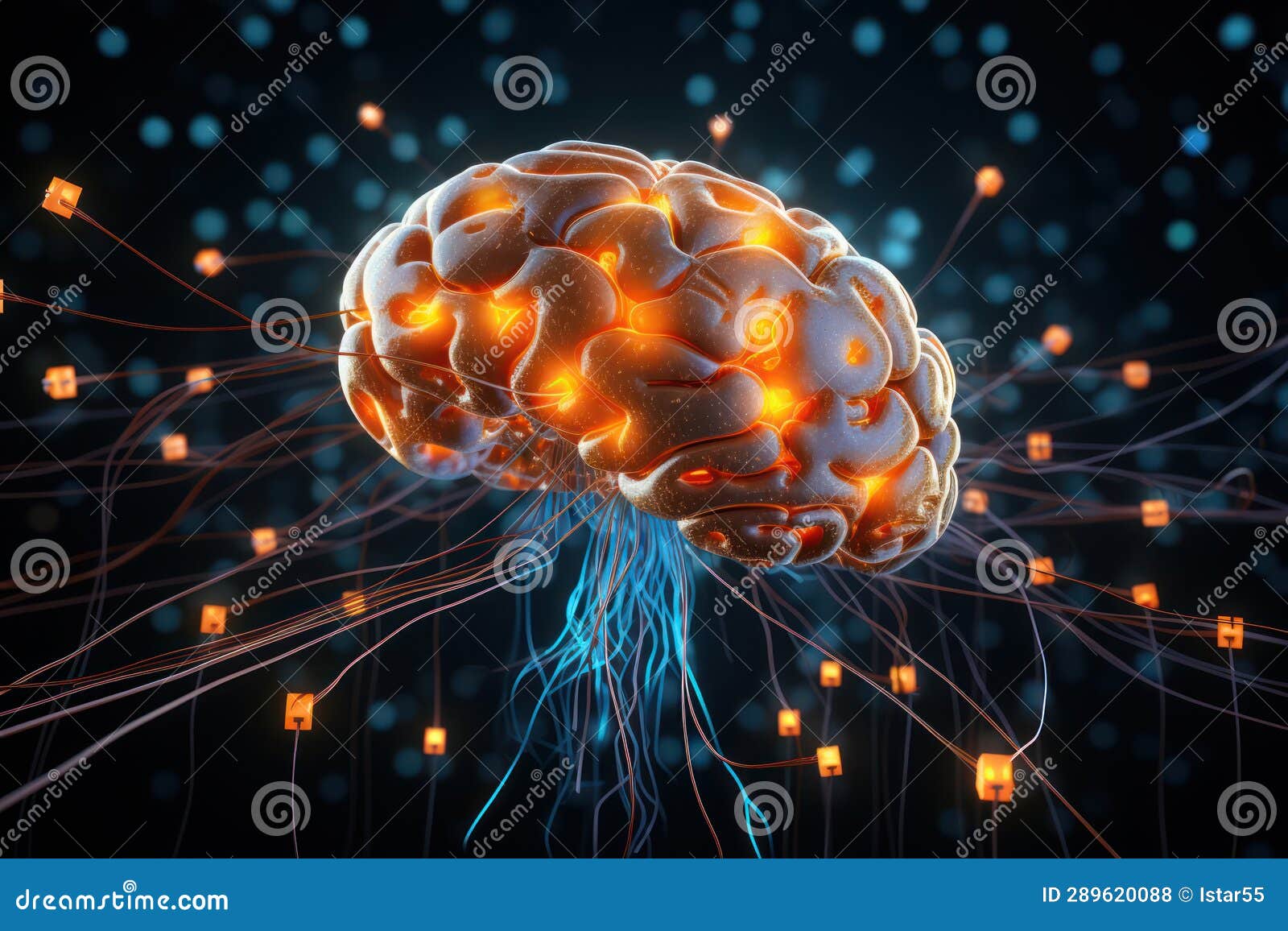 Neural Network, Resembling the Complexity of the Human Brain. a Visual ...
