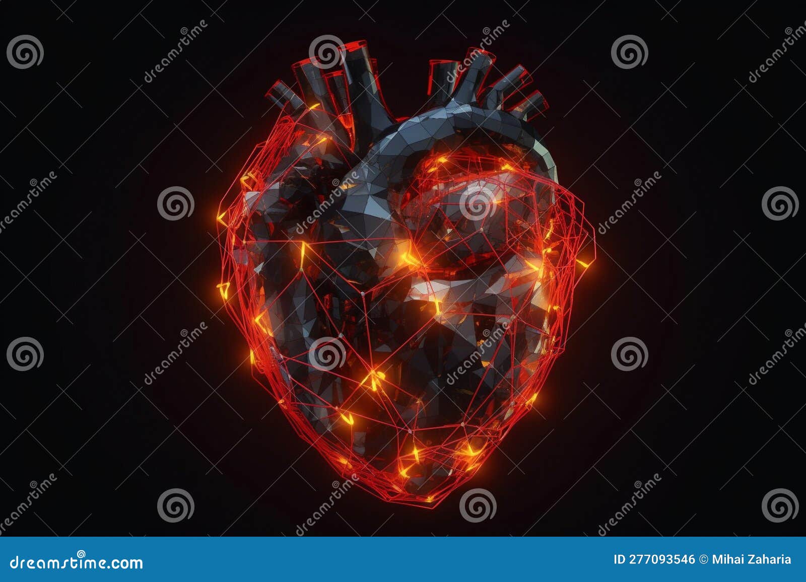 Neural Network in the Shape of a Human Heart. Sentient Artificial ...
