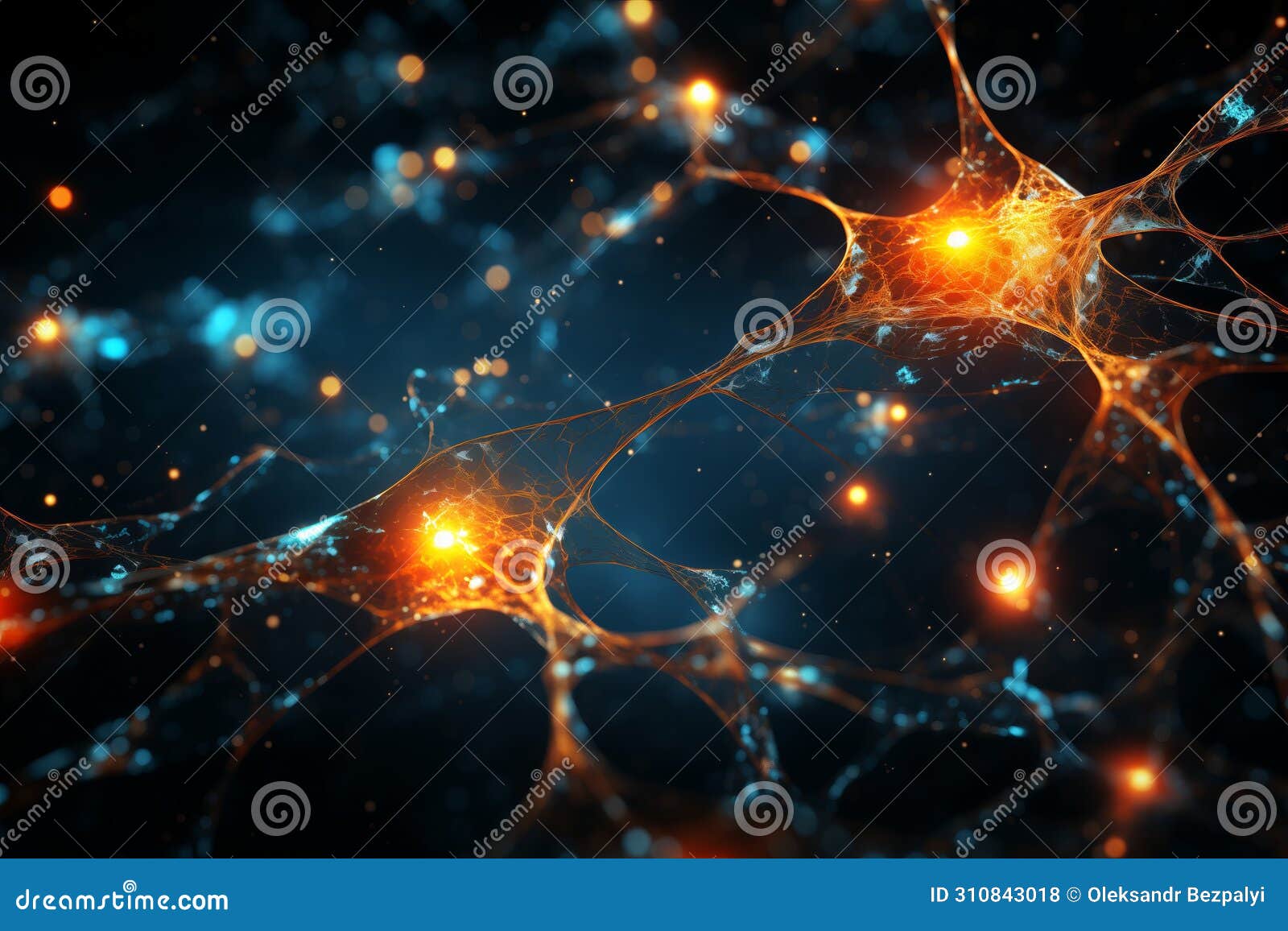 Neural Network Synapses Firing in the Brain Stock Illustration ... Neural Network Synapses Firing in the Brain Stock Illustration ...