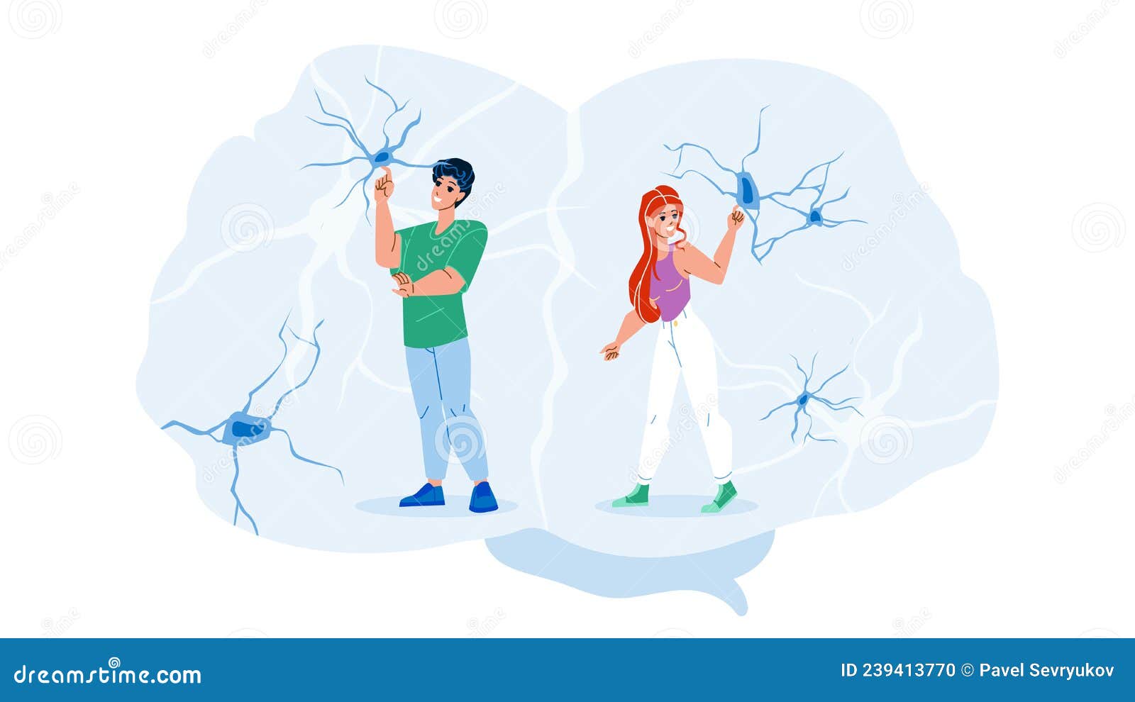 Neural network vector stock vector. Illustration of creative - 239413770