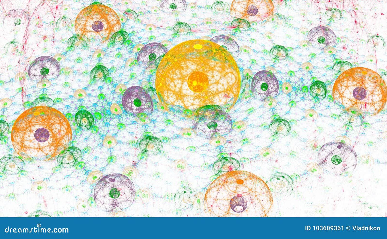 Neural Network. World Wide Web. Cells Under Microscope Stock ...