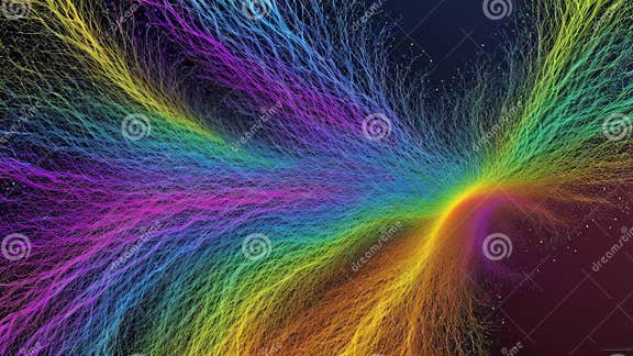Neural Networks in Color.AI Generated Stock Illustration - Illustration ...