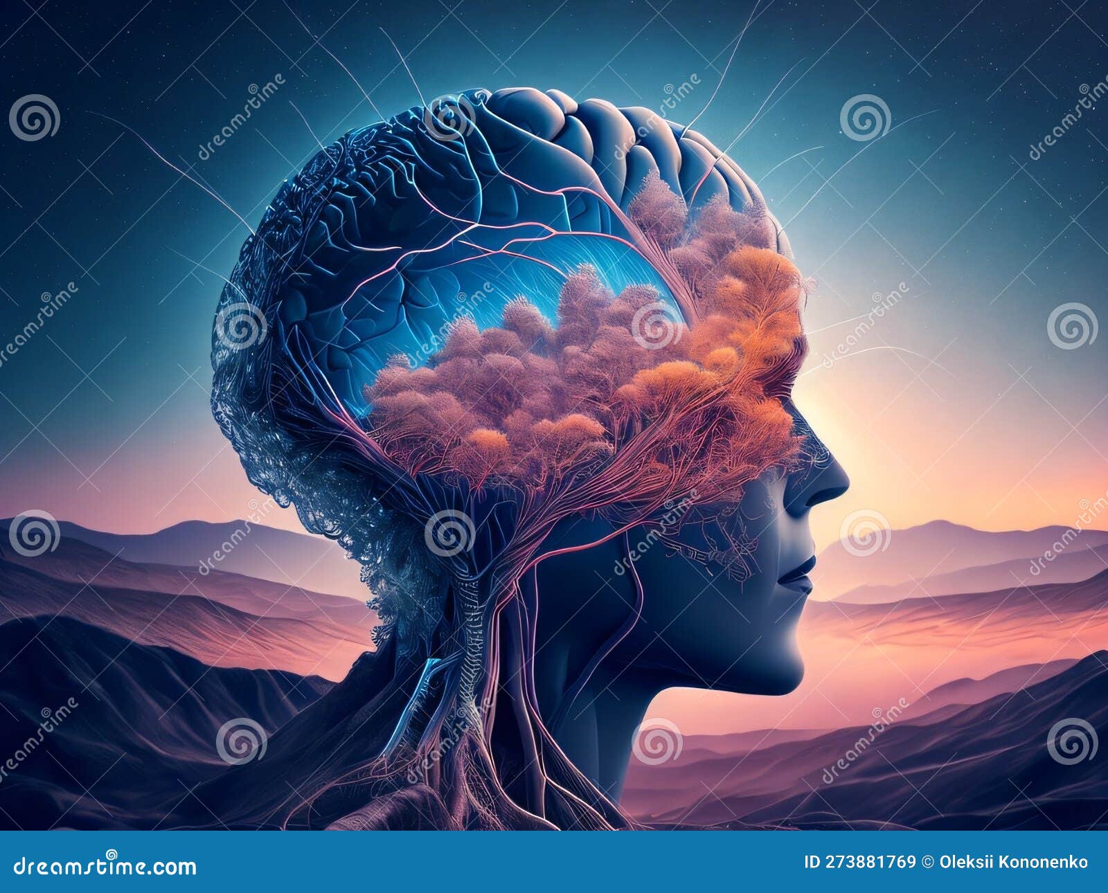 Neural Networks in the Human Brain. Electronic Impulses in the Head ...