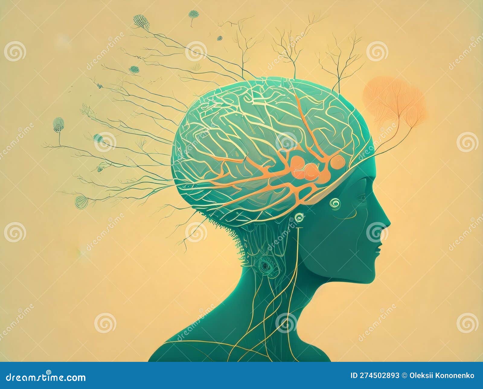 Neural Networks in the Human Brain. Electronic Impulses in the Head ...