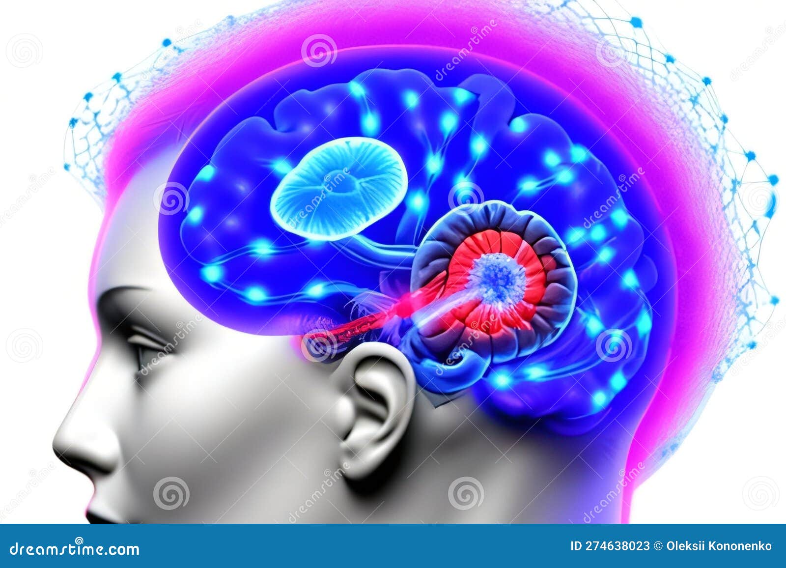 Neural Networks in the Human Brain. Electronic Impulses in the Head ...