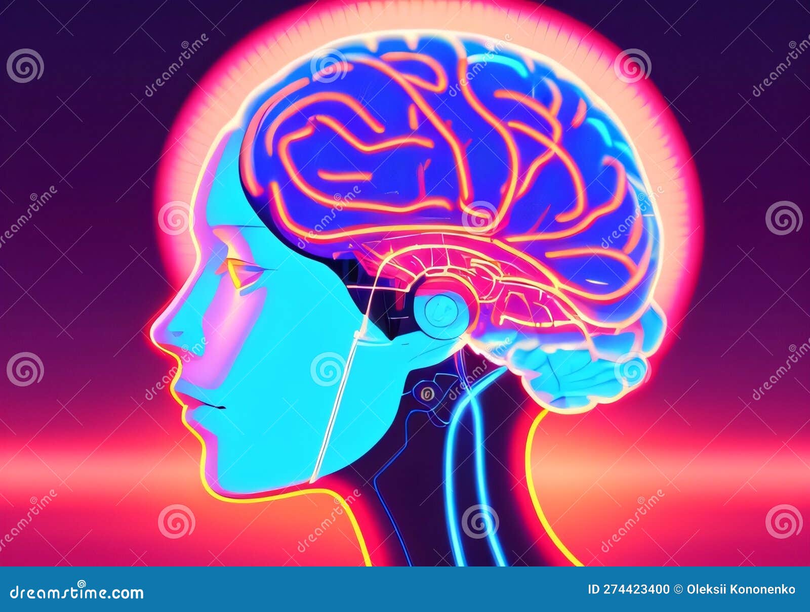 Neural Networks in the Human Brain. Electronic Impulses in the Head ...