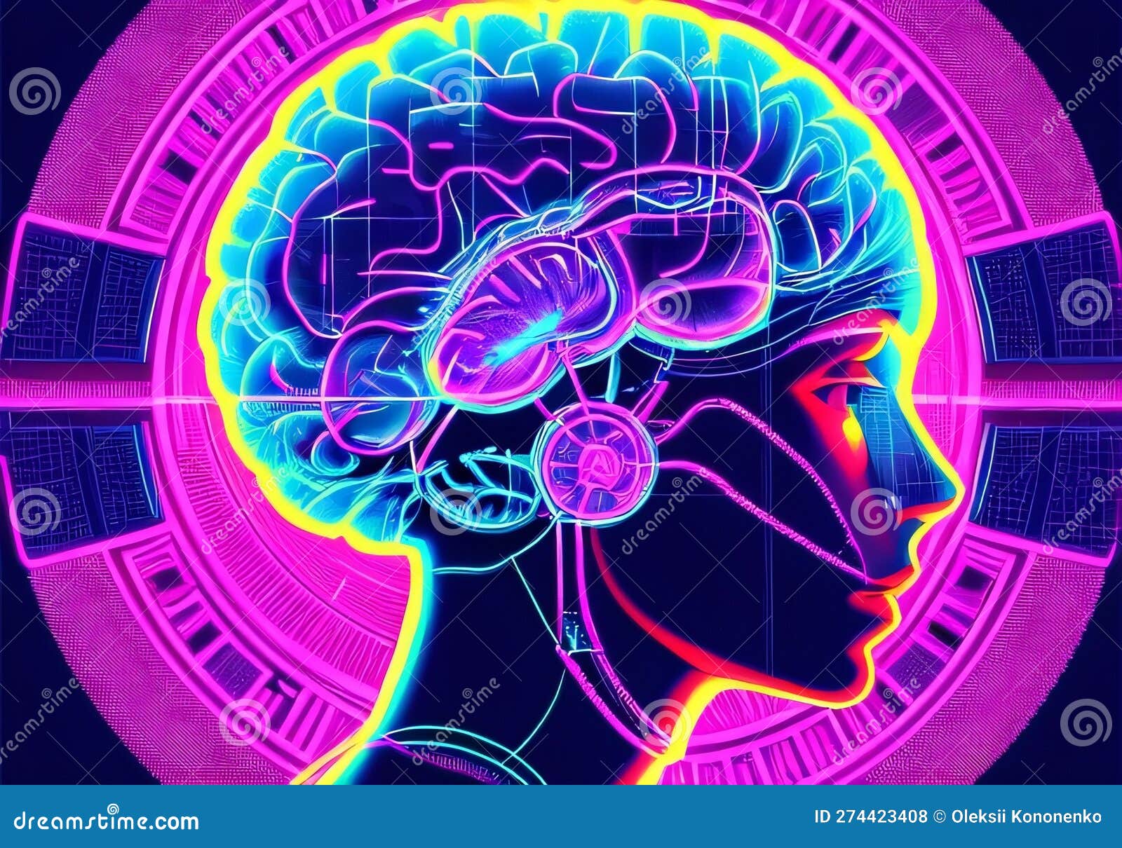 Neural Networks in the Human Brain. Electronic Impulses in the Head ...