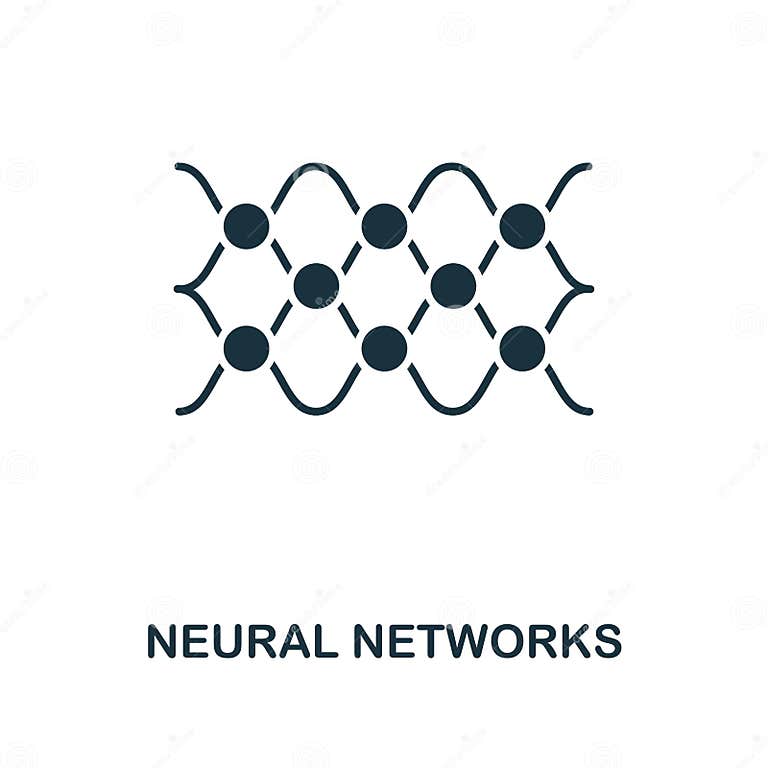 Neural Networks Icon. Monochrome Style Design from Machine Learning Icon Collection. UI and UX ...