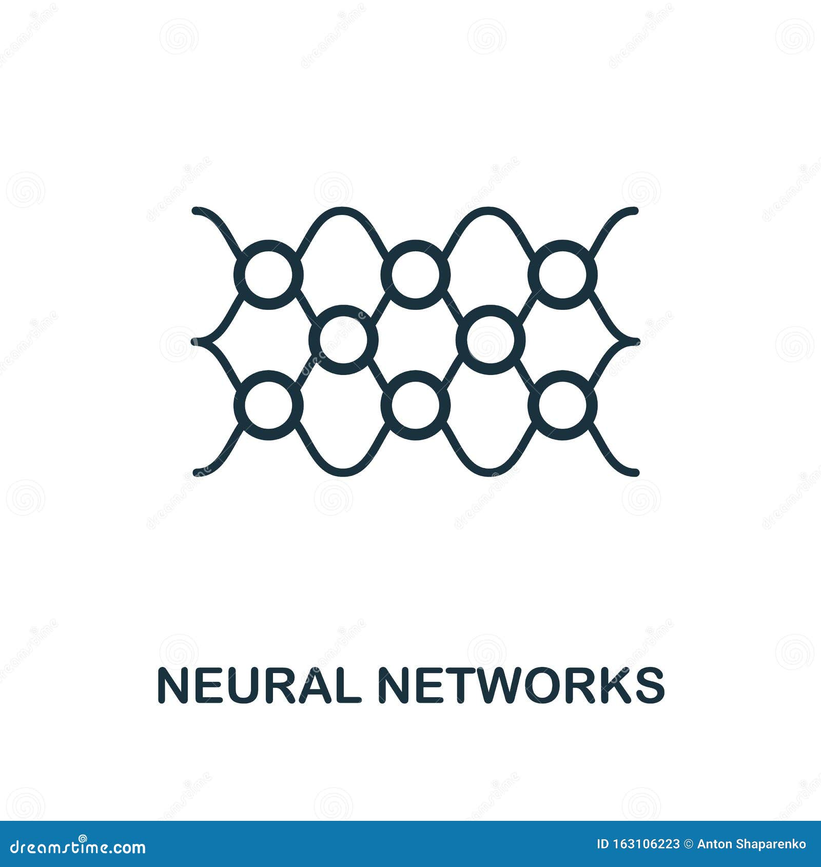 Neural Networks Icon Outline Style. Thin Line Creative Neural Networks ...