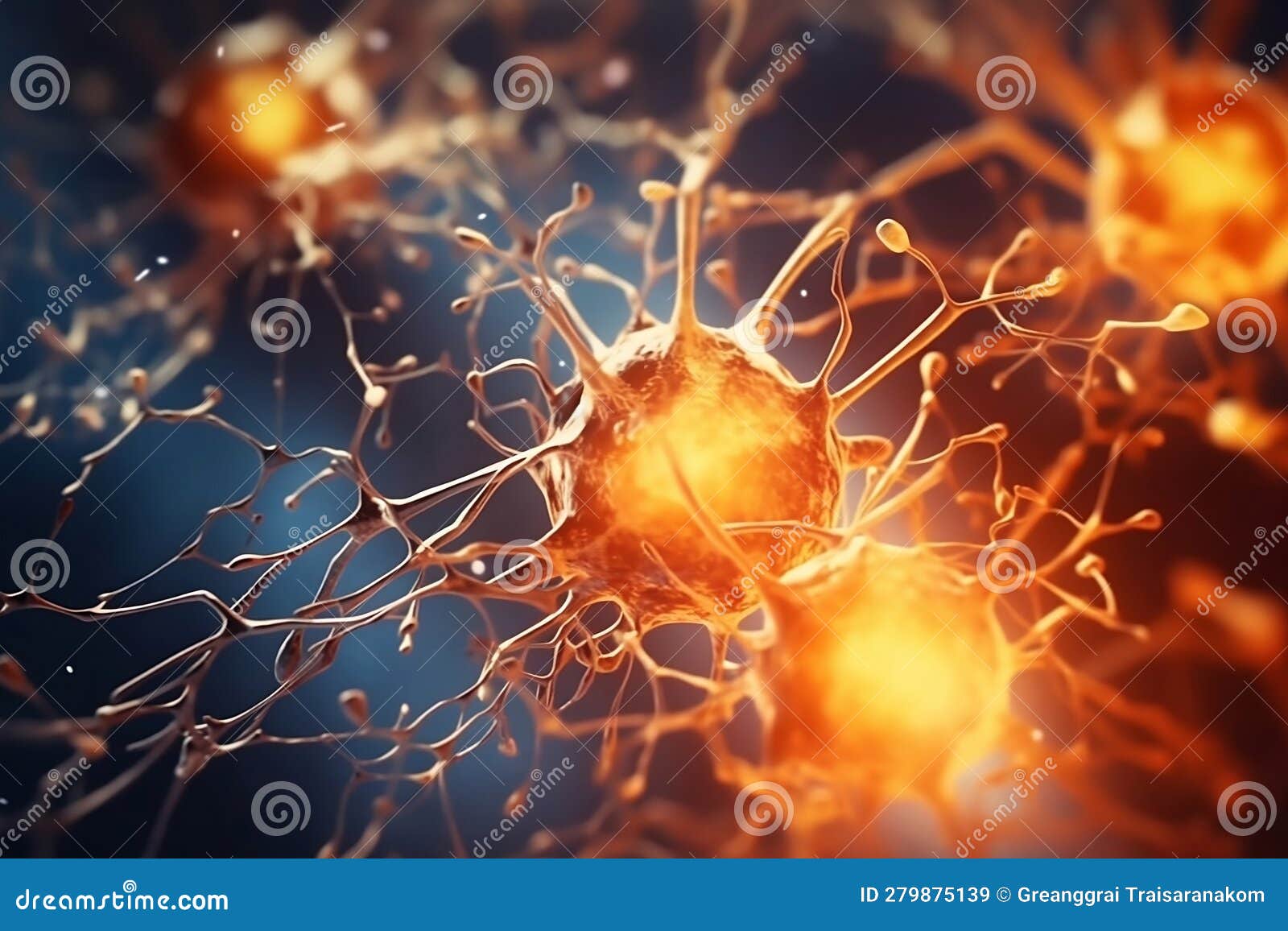 Neural Networks in Medical Research. Stock Illustration - Illustration ...