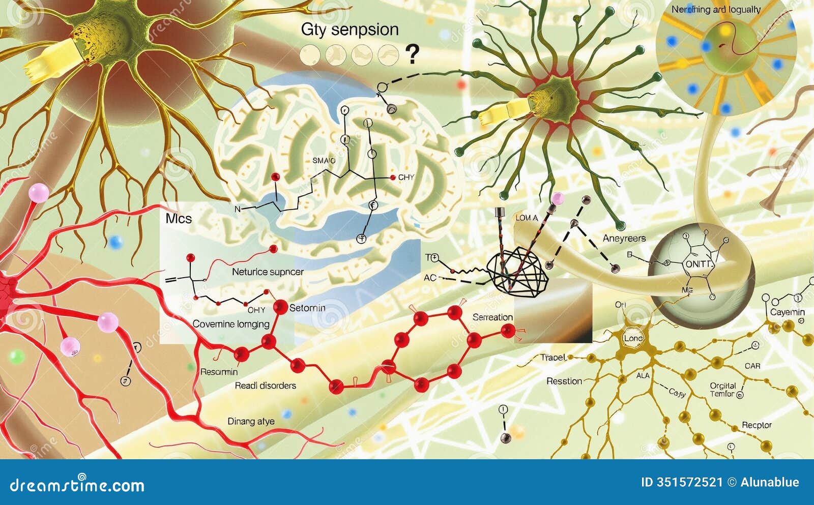Neural Pathways and Chemical Messengers Stock Image - Image of axons, neuroscience: 351572521