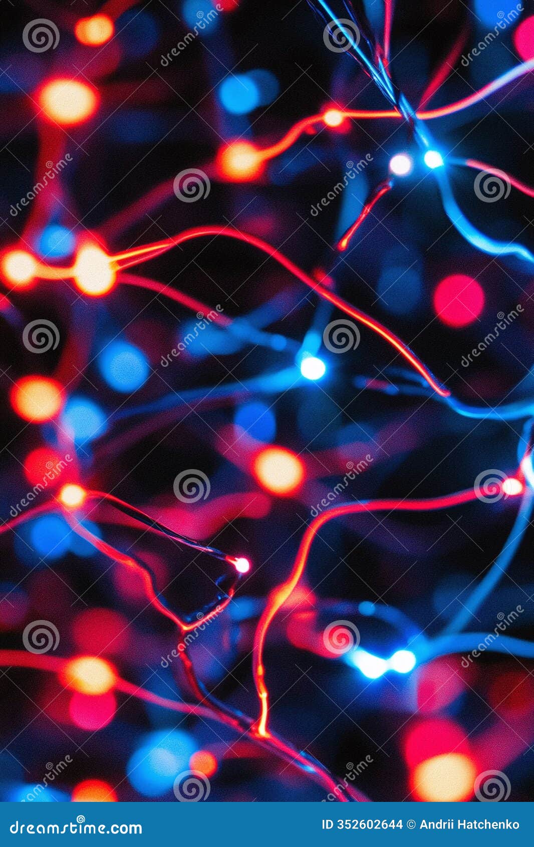 Neural Pathways Illuminated With Neon Pulse Effects Stock Photography | CartoonDealer.com #352602644