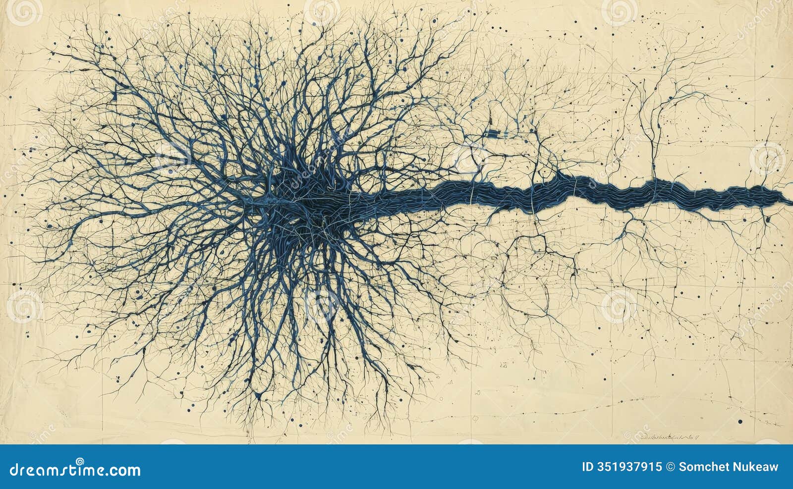 Neural Pathways Illustrated As Branching Maps Science Art Exhibition ...