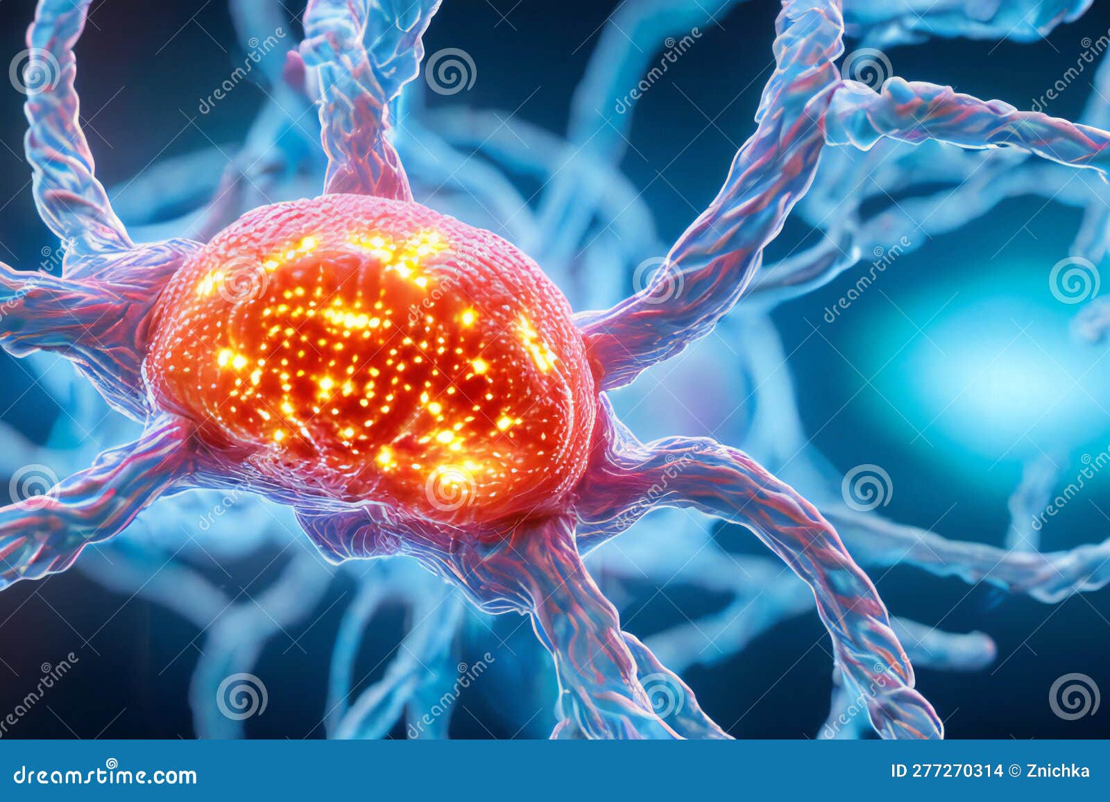 Neural Pathways and Synaptic Links - Concept Stock Illustration ...