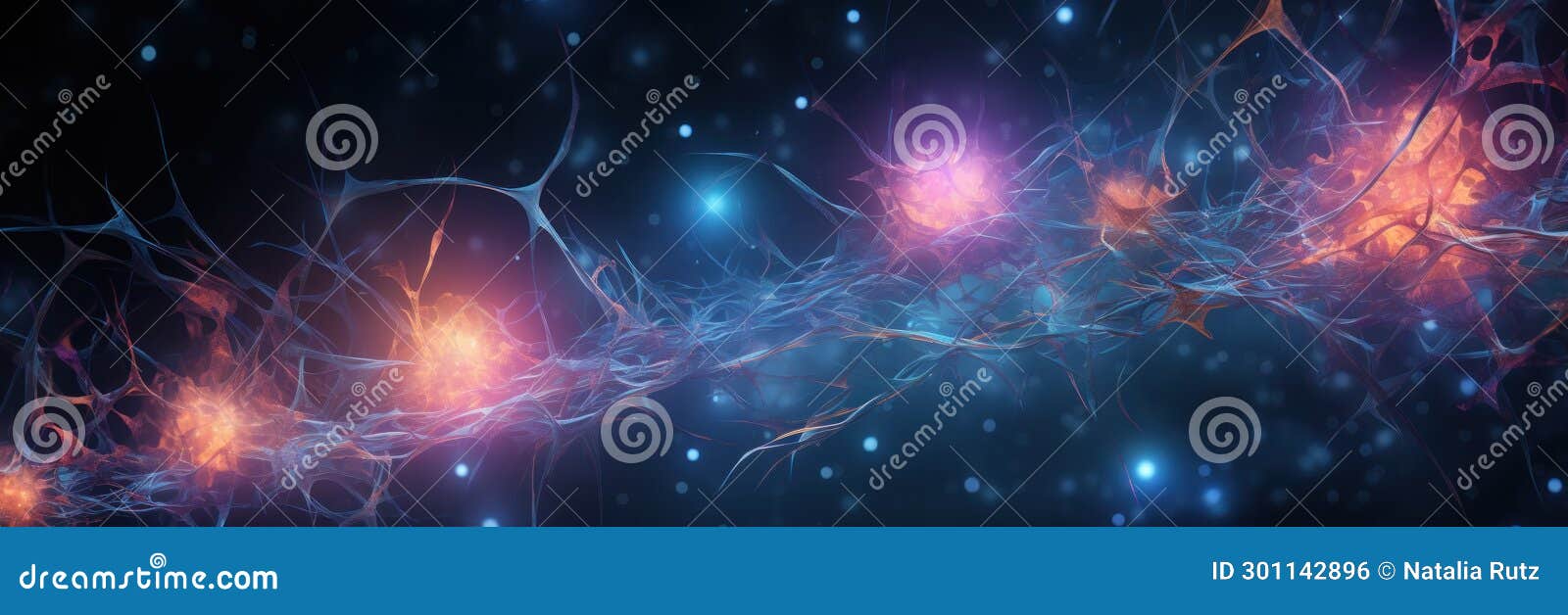 A Neural Synapse Takes Center Stage Stock Photo - Image of science ...