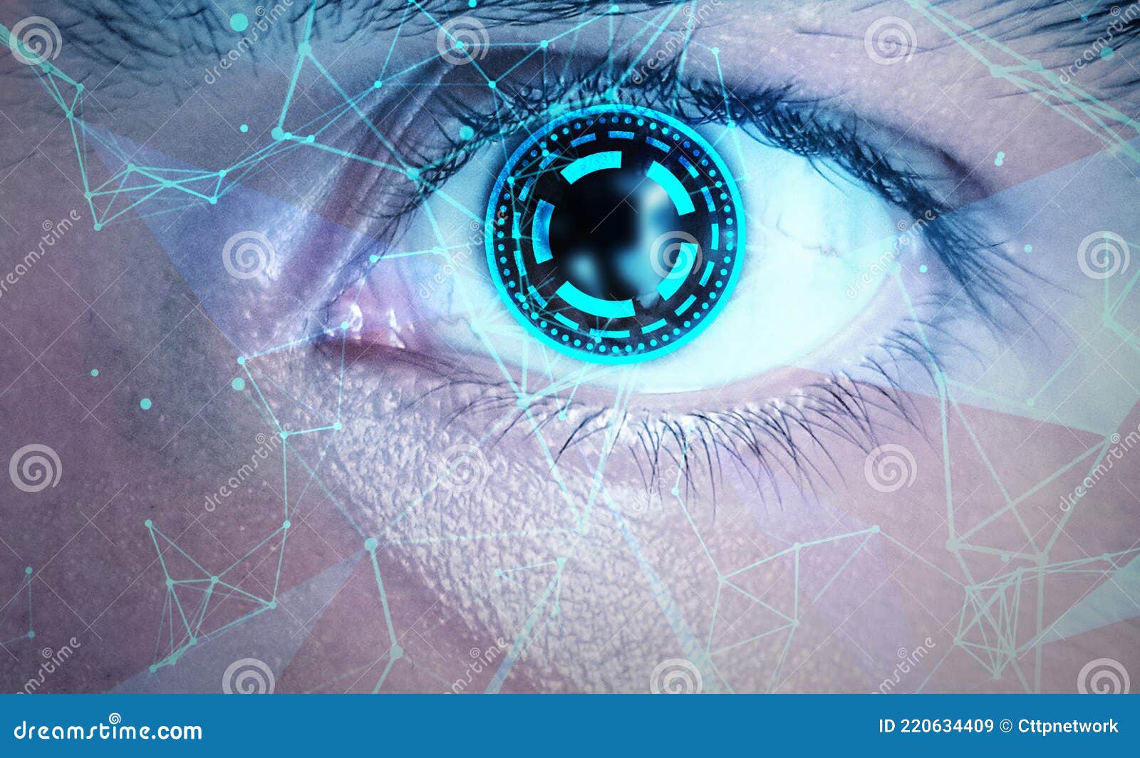 Neuralink Technology Concept Background with Latest Plexus Points ...