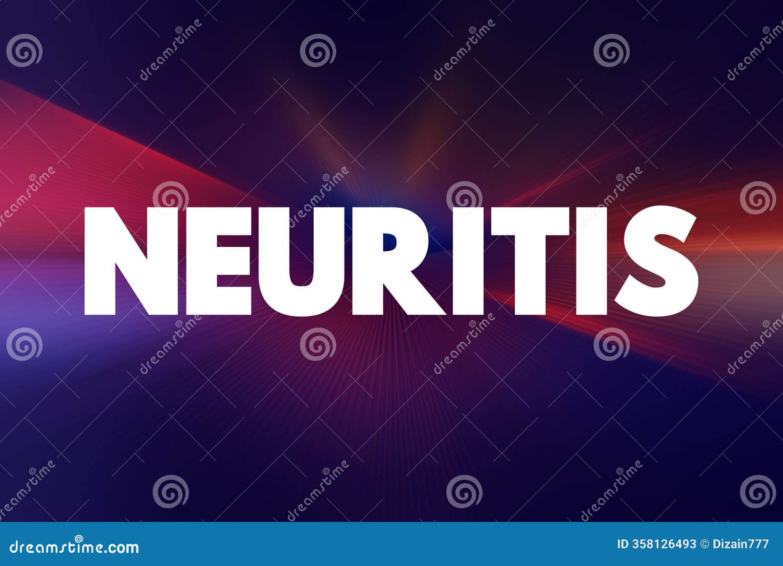 Neuritis Text Quote, Medical Concept Background Stock Photography ...