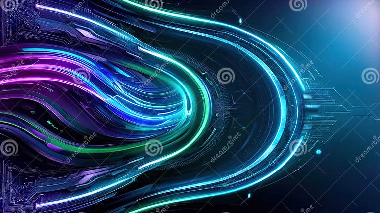 Neuro-abstract background stock illustration. Illustration of modern ...