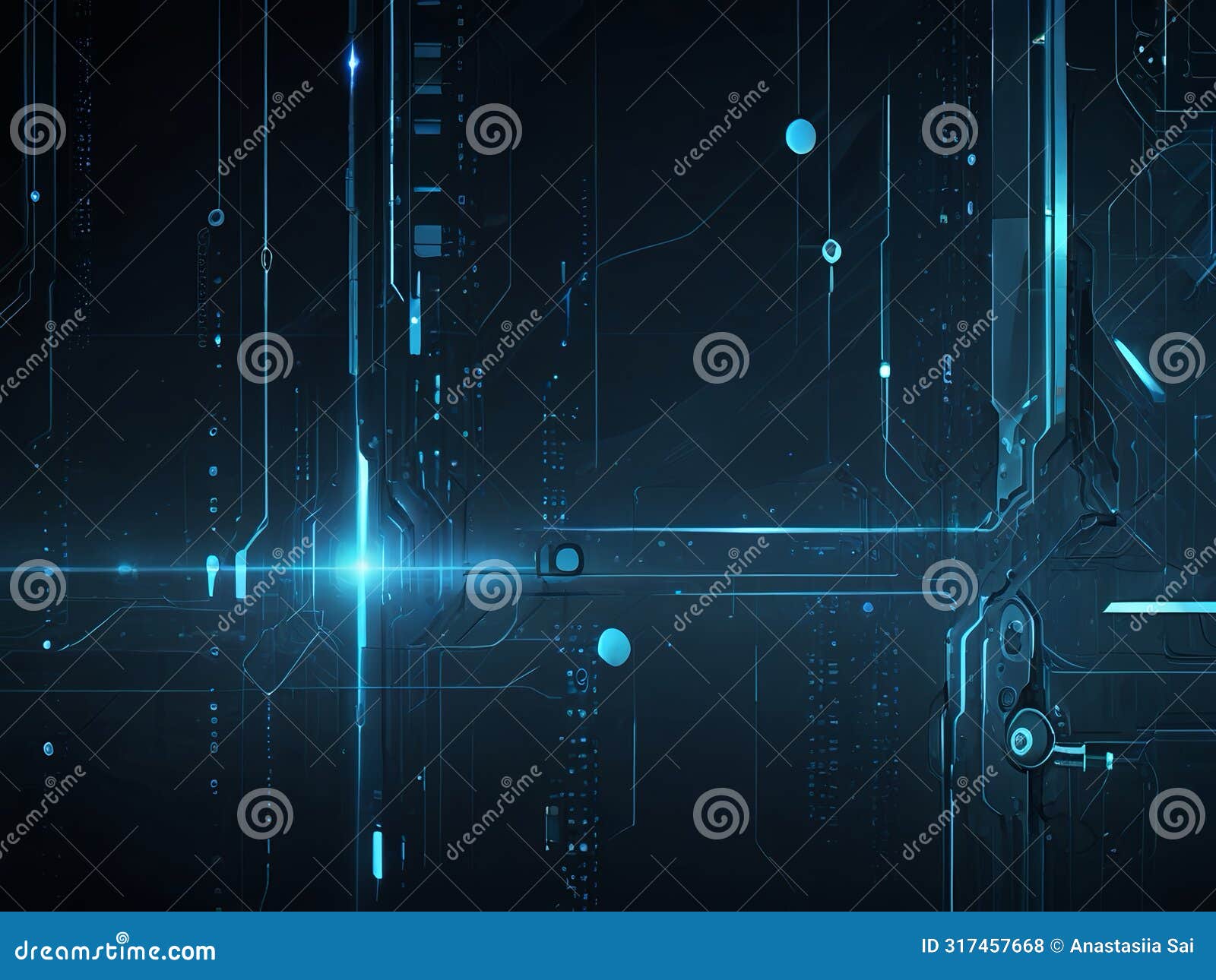 Neuro blue background stock illustration. Illustration of blue - 317457668
