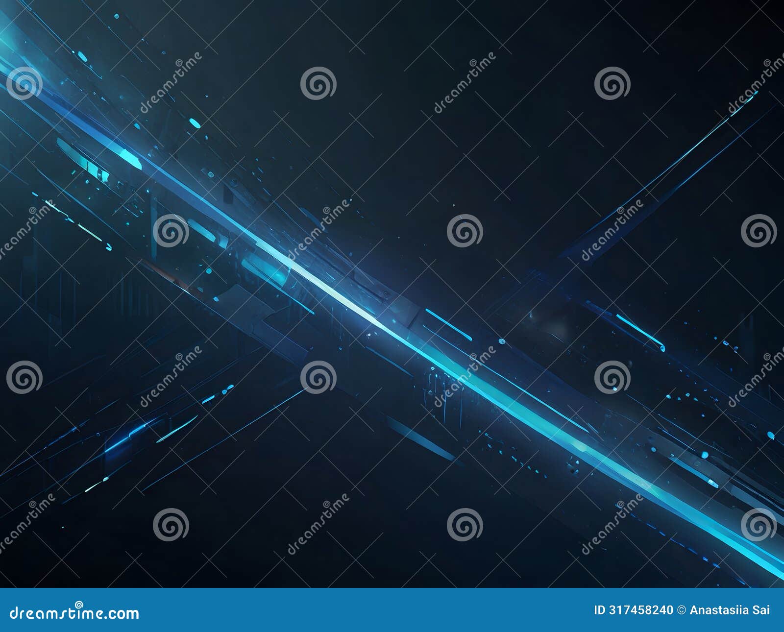 Neuro blue background stock illustration. Illustration of astronomy ...