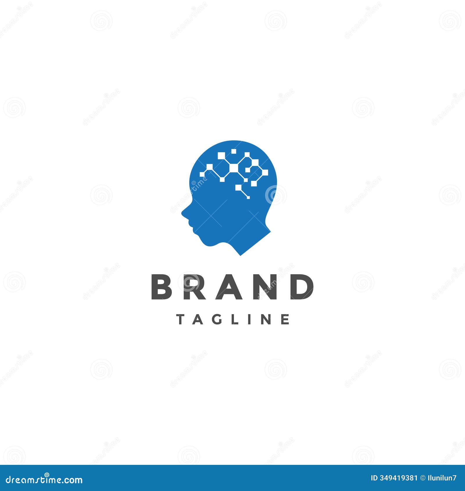Neuro Logo Icon Design Template Vector | CartoonDealer.com #210649222