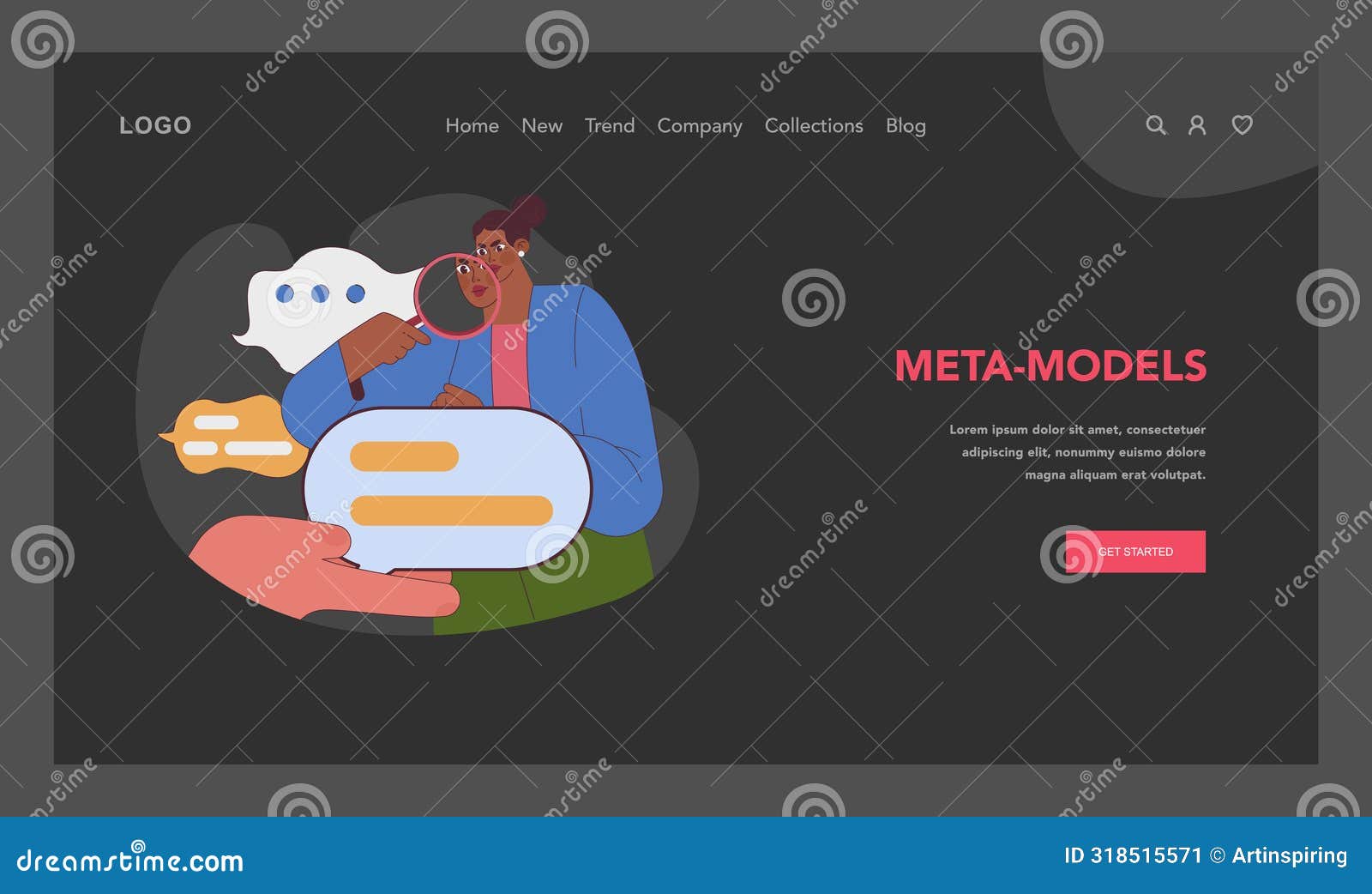 Neuro-linguistic Programming Meta-models Stock Vector - Illustration of ...