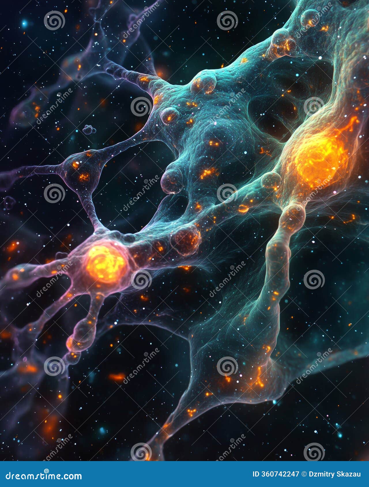 Neuro-map Representing Complex Brain Activity in a Vibrant Cosmic ...