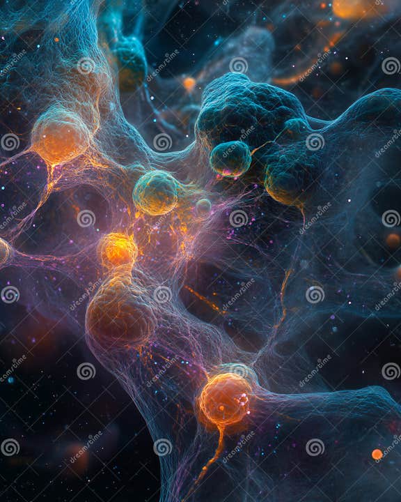 Neuro-map Visualizing the Evolution of Neural Connections Stock Image ...