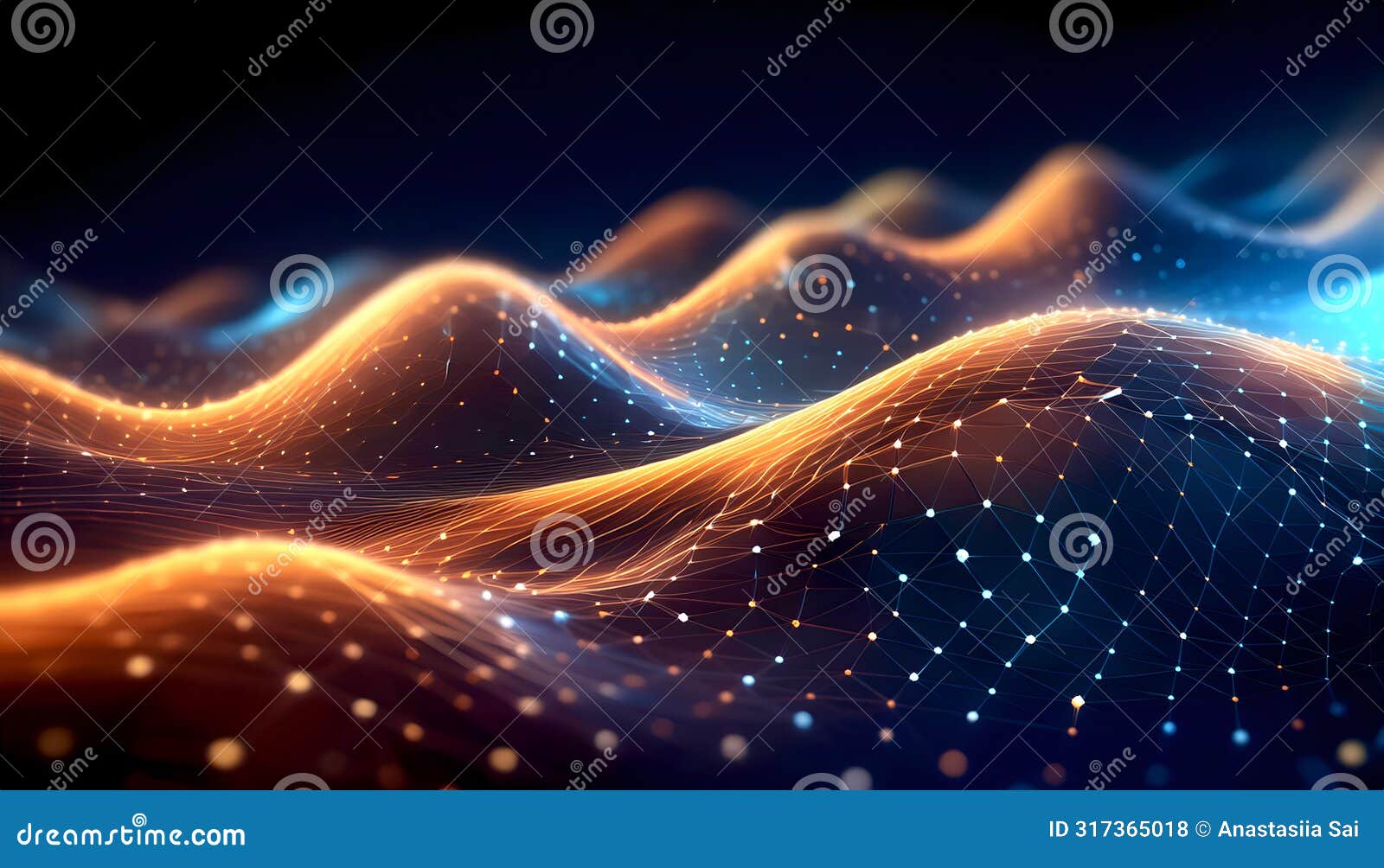 Neuro Waves, 3D Background Royalty-Free Stock Image | CartoonDealer.com ...