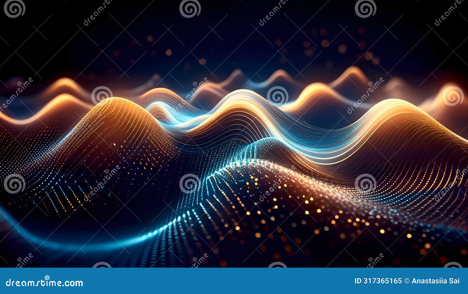 Neuro Waves, 3D Background Royalty-Free Stock Image | CartoonDealer.com ...