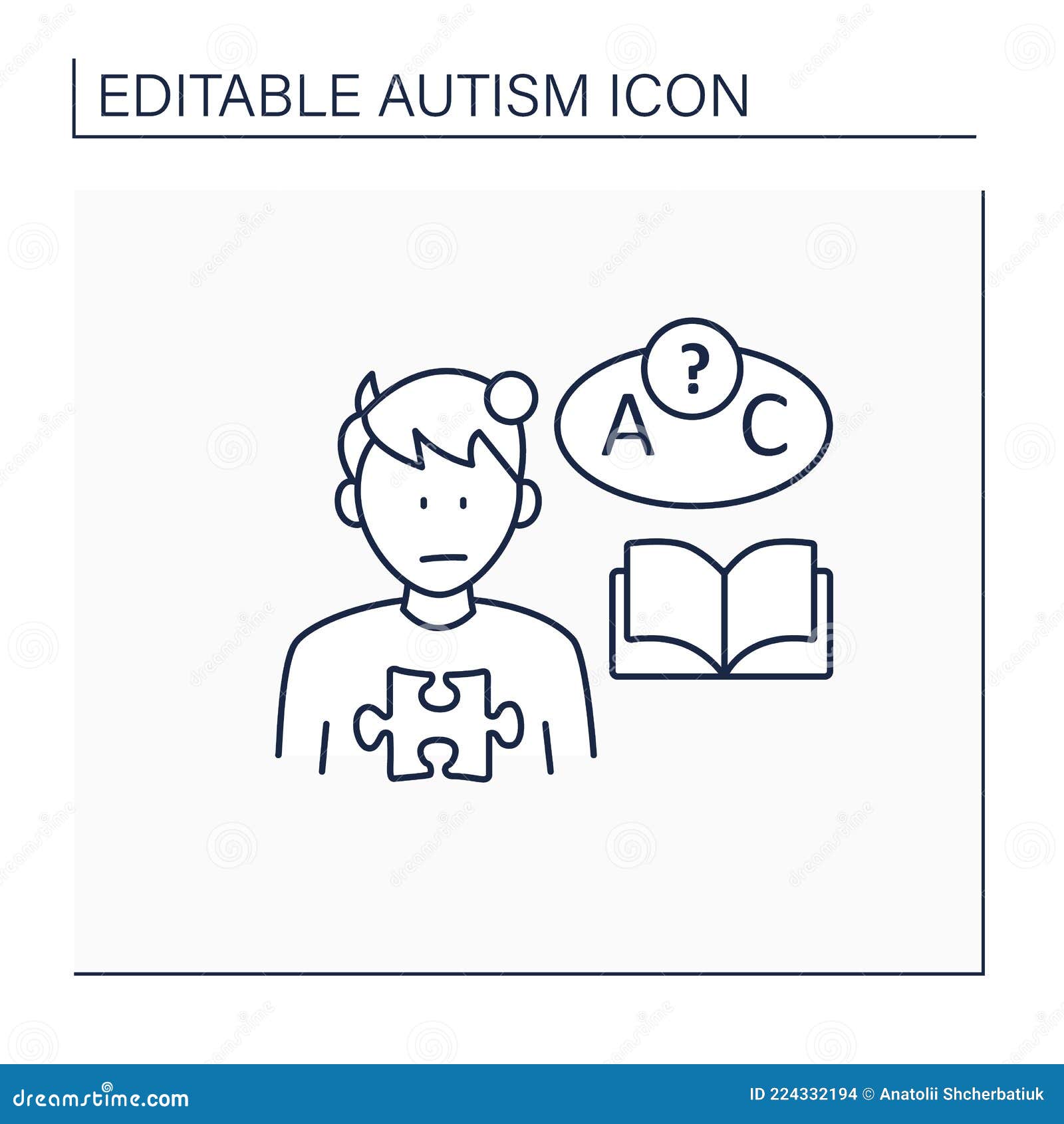 Neurodevelopmental Disorder Color Icon Cartoon Vector | CartoonDealer ...