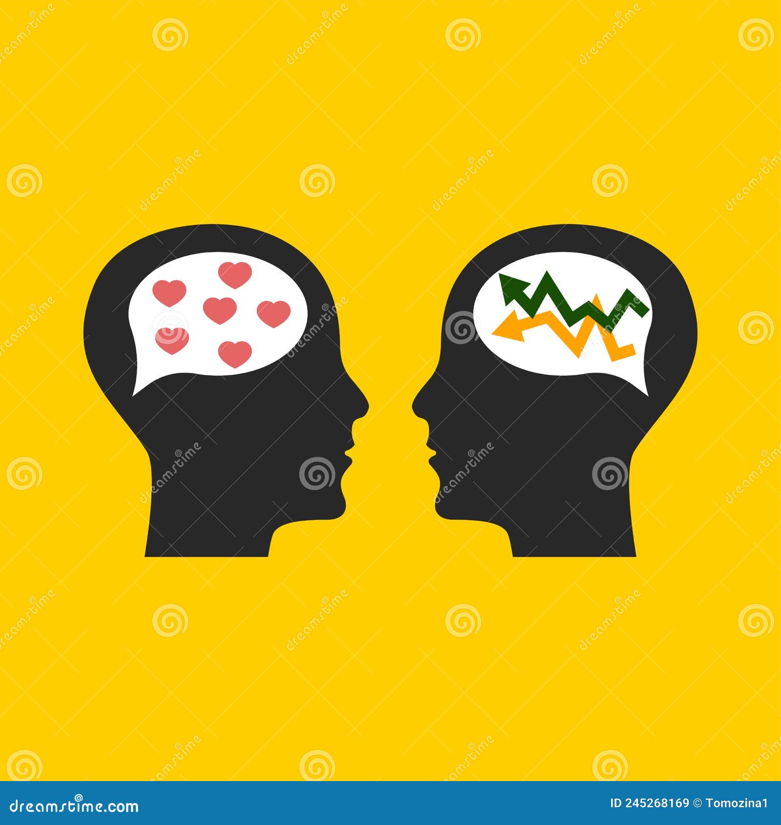 Neurodiversity, Differences Of Thinking Icon Vector Illustration ...