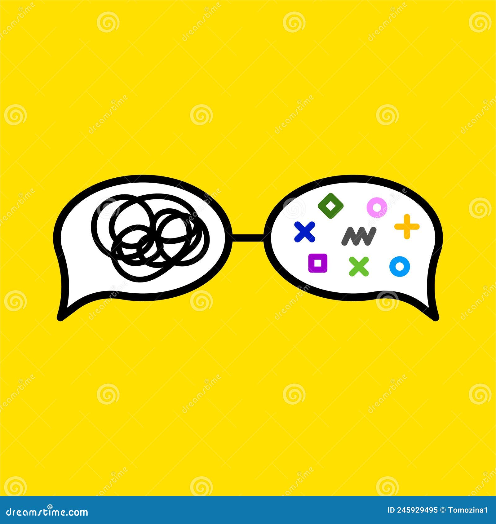 Neurodiversity, Differences Of Thinking Icon Vector Illustration ...