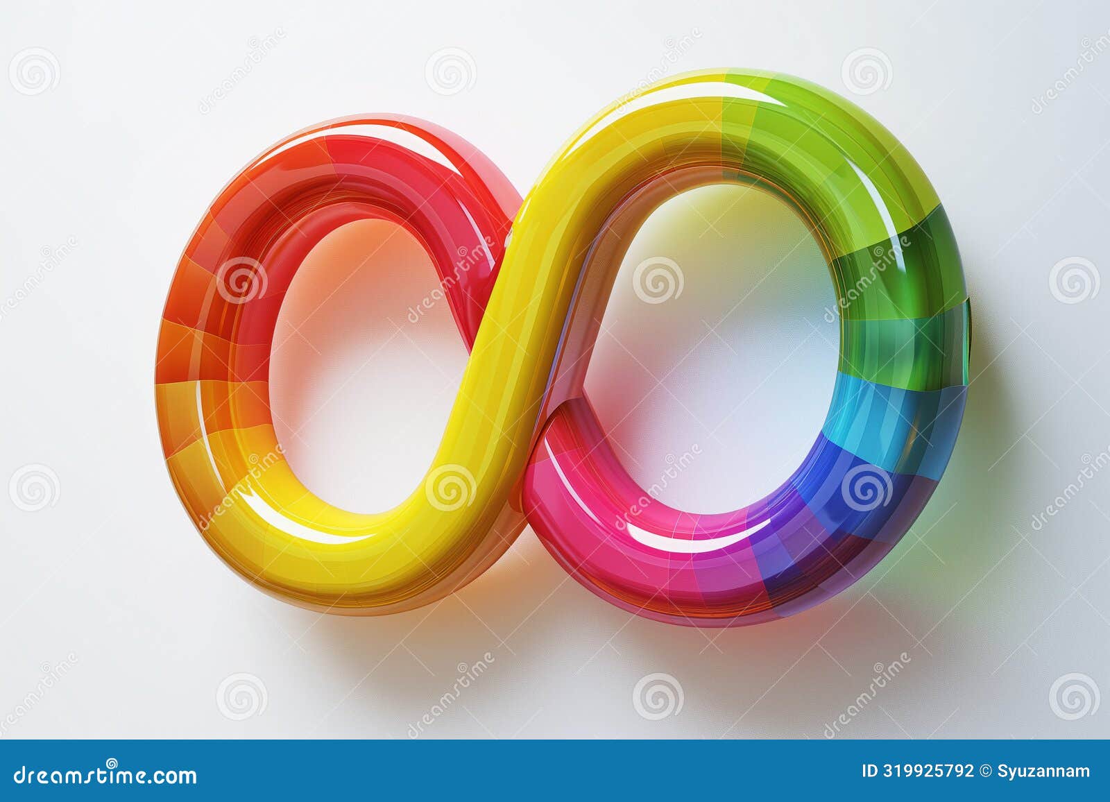 Infinity Colorful Glowing Bipolar Curves Abstract Background Stock ...