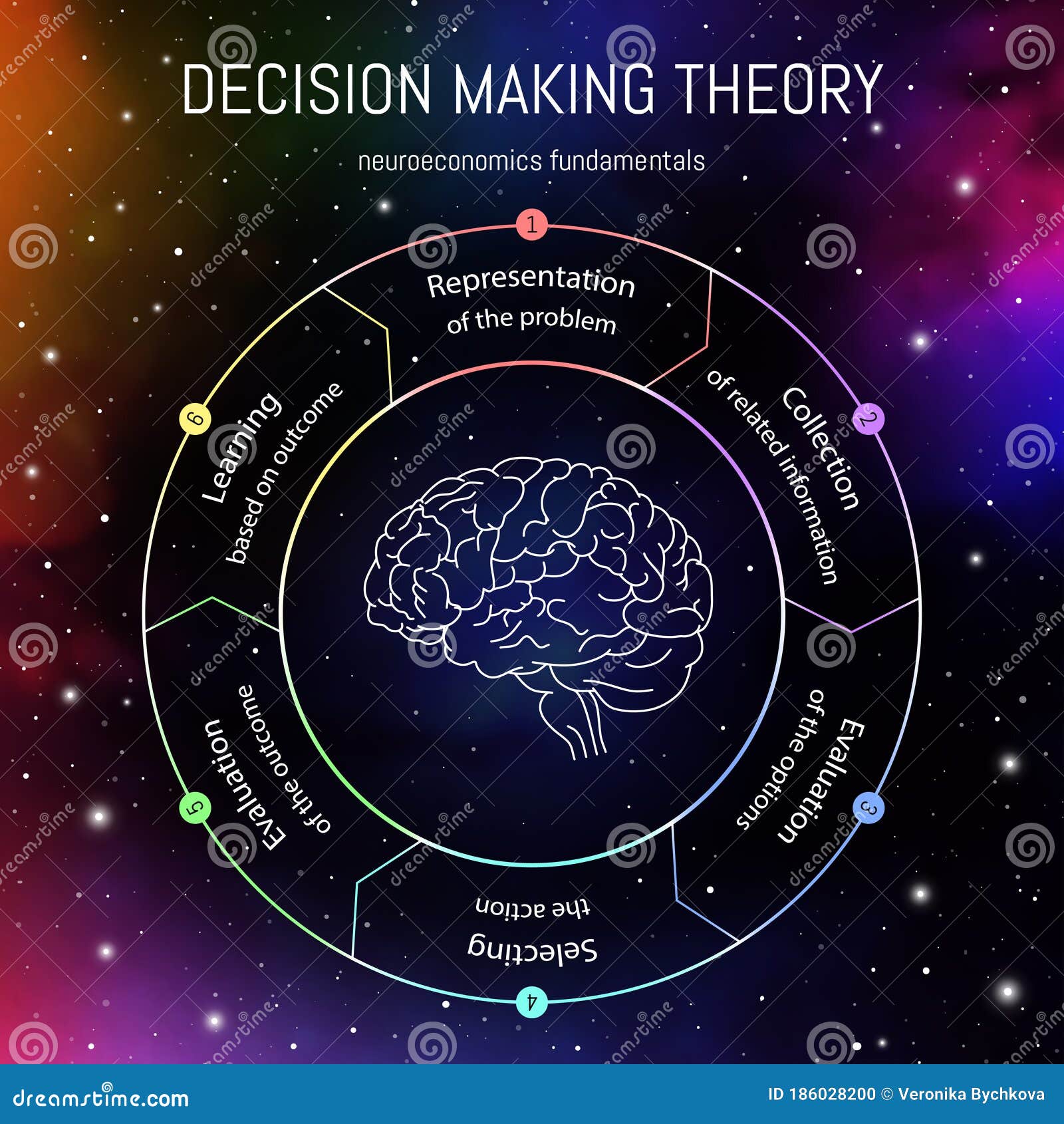 Neuroeconomics Fundamentals Infographics. Cognitive Science Vector ...